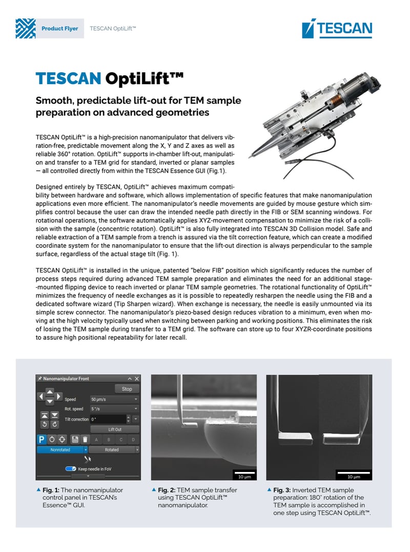 Download | FIB-SEM TESCAN OptiLift