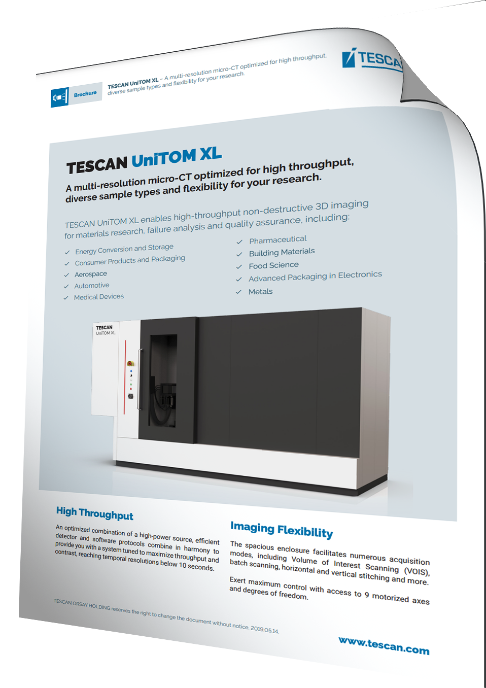 TESCAN UniTOM XL Micro CT